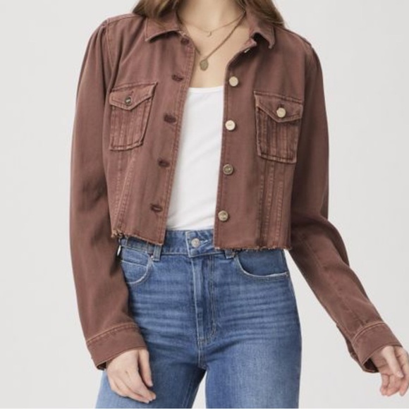 PAIGE | Jackets & Coats | Paige Womens Pacey Cropped Denim Jacket ...